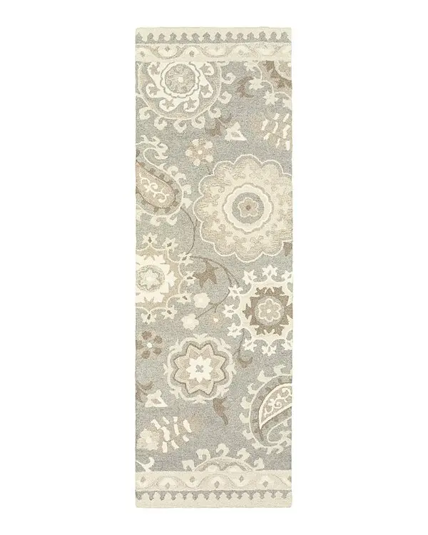 ORIENTAL WEAVERS Craft 93003 Runner Rug, 2'6 X 8 - Gray/sand