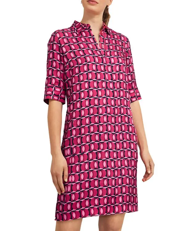 HOBBS LONDON Marciella Printed Shift Dress - Pink Multi