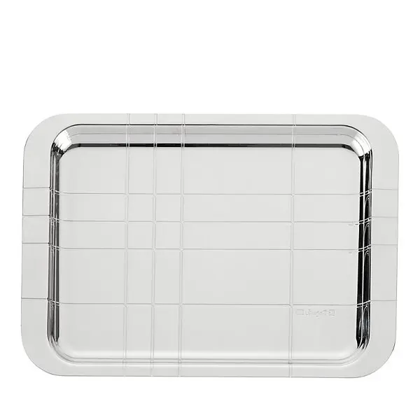 Christofle Graphik Silverplated Small Tray, 8 X 6