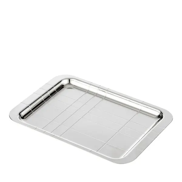 Christofle Graphik Silverplated Small Tray, 8 X 6