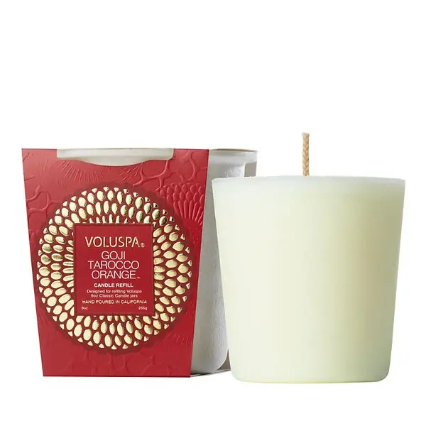 Voluspa Goji Tarocco Orange Classic Candle Refill, 9 Oz - Red