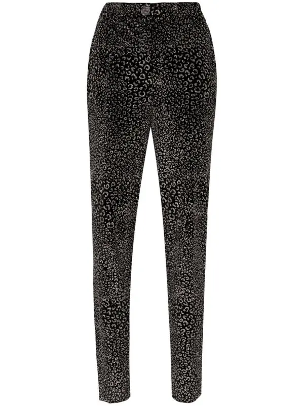 GENNY Animalier Velvet Trousers