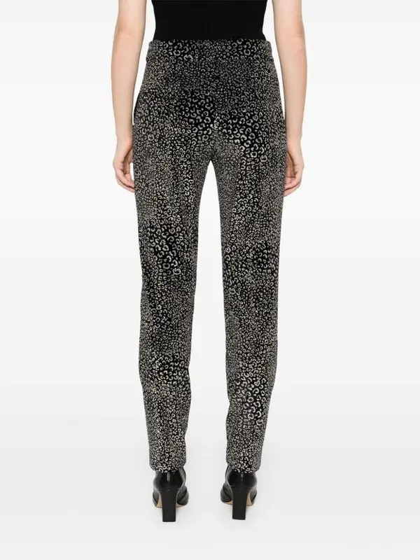GENNY Animalier Velvet Trousers