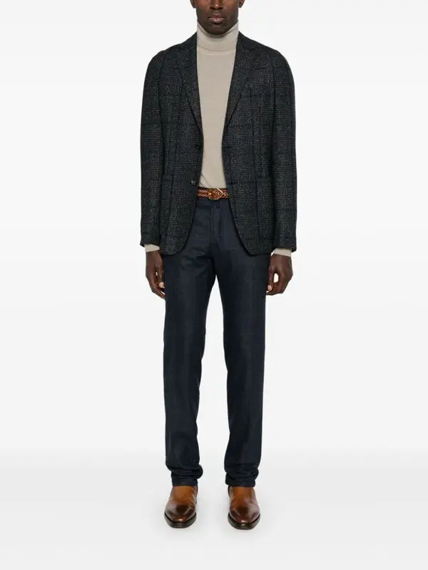 Jacob Cohen Prince Of Wales Check Trousers - Blue