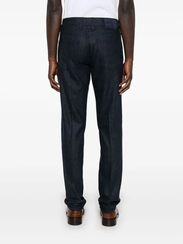 Jacob Cohen Prince Of Wales Check Trousers - Blue