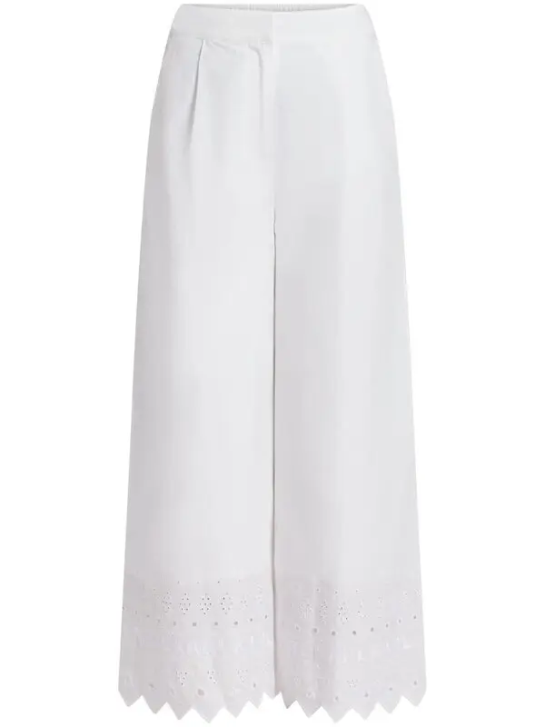 Karl Lagerfeld Embroidered Cropped Trousers
