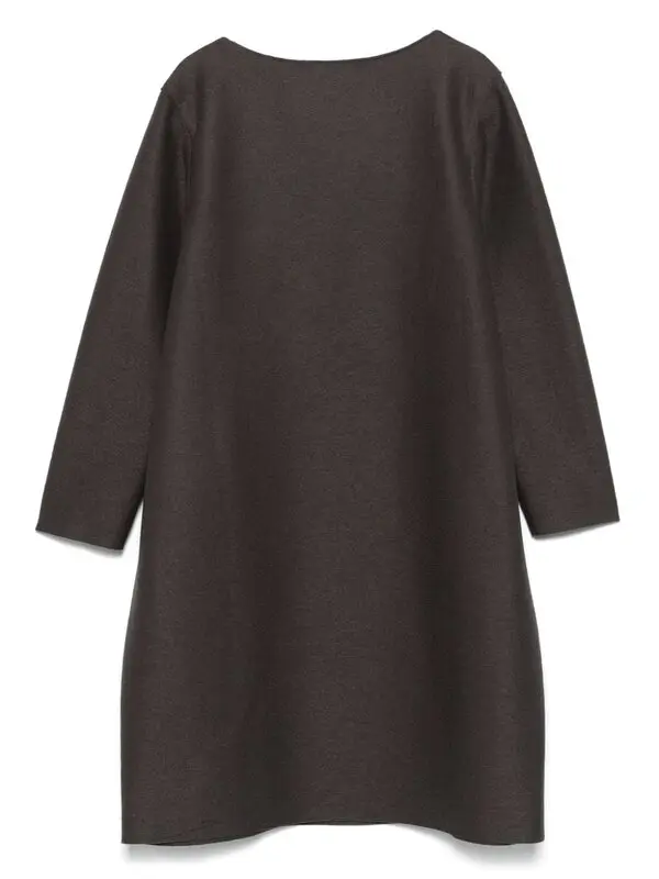 Harris Wharf London Virgin Wool Mini Dress - Grey