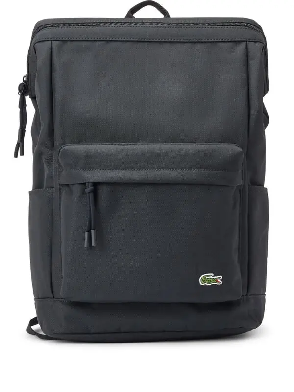 Lacoste Logo-patch Backpack - Black