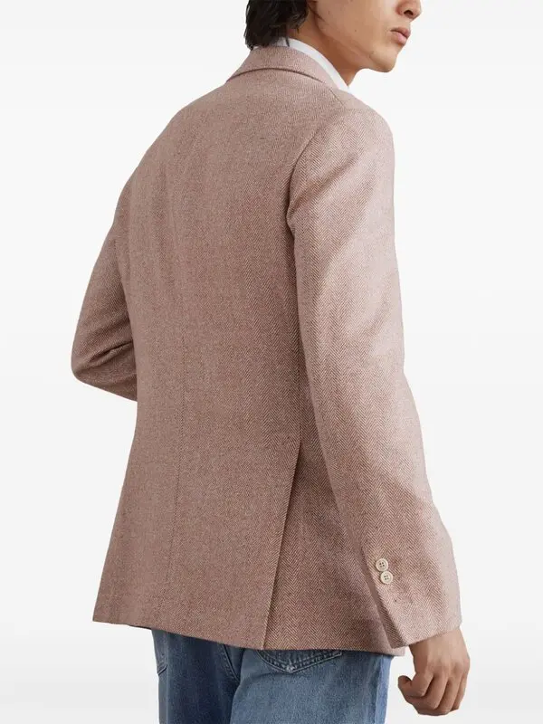 Brunello Cucinelli Herringbone Linen Blazer