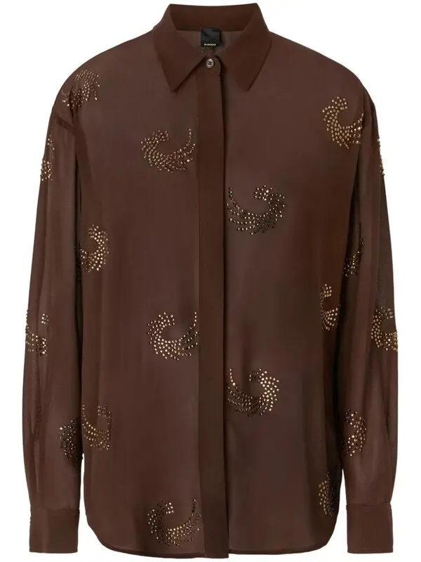 Pinko Fortini Appliqued Shirt