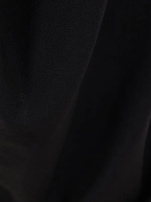 QUIRA Draped Midi Skirt