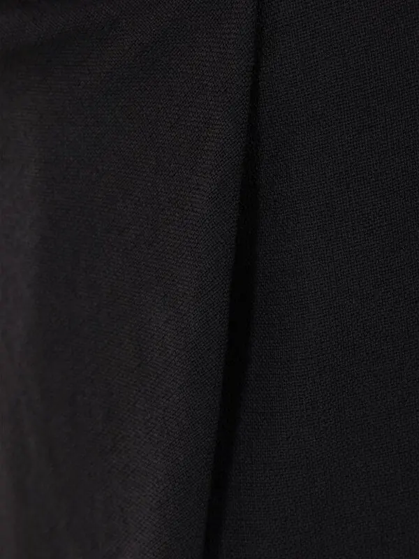 QUIRA Draped Midi Skirt