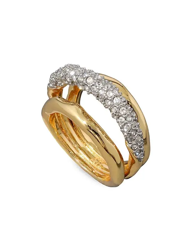 Alexis Bittar Solanales Orbiting Crystal & 14k--plated Ring