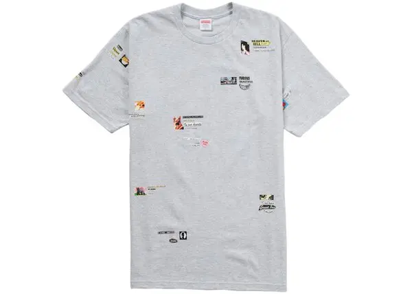 Supreme Upset Tee Shirt - Ash Grey