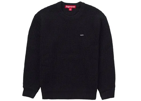 Supreme Waffle Knit Sweater - Black | Editorialist