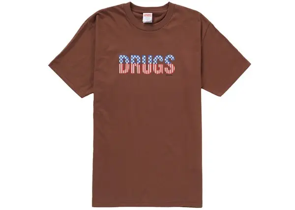 Supreme Drugs Tee Shirt - Brown