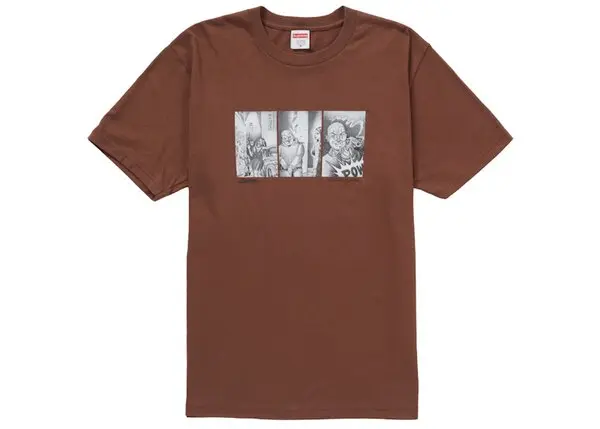 Supreme Mister Cartoon Pow Tee Shirt - Brown