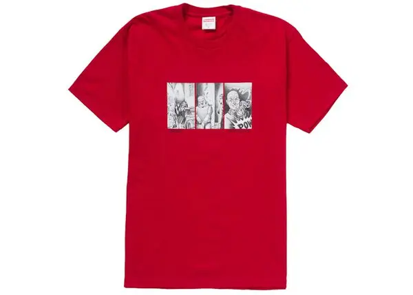 Supreme Mister Cartoon Pow Tee Shirt - Red