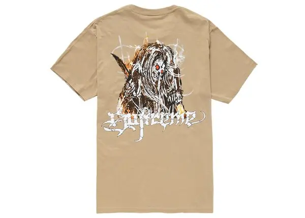 Supreme Satan Tee Shirt - Khaki