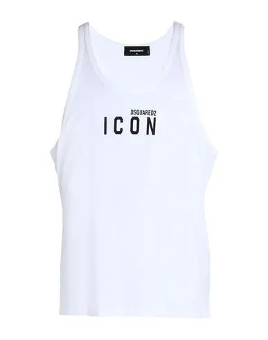 Dsquared2 Cotton Icon Tank Top - White