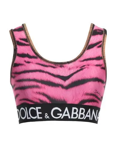 Dolce & Gabbana Cropped Tiger-print Jersey Top