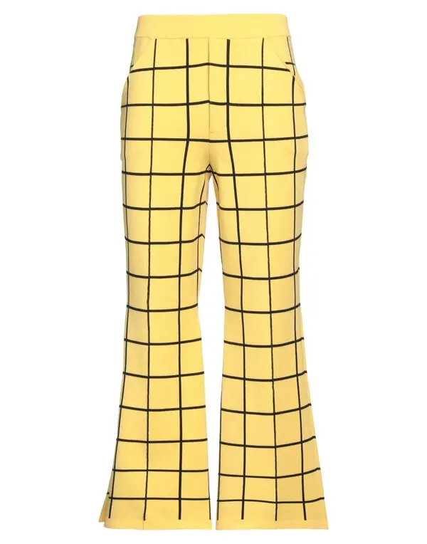 Marni Checked Flared Leg Pants
