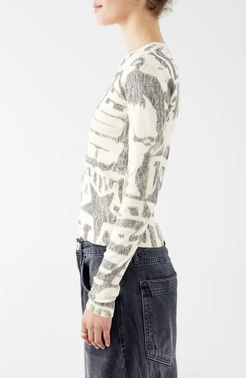 BDG URBAN OUTFITTERS Stamp Print Long Sleeve T-shirt