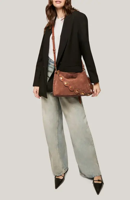 AIMEE Roma Shoulder Bag - Nutshell Suede