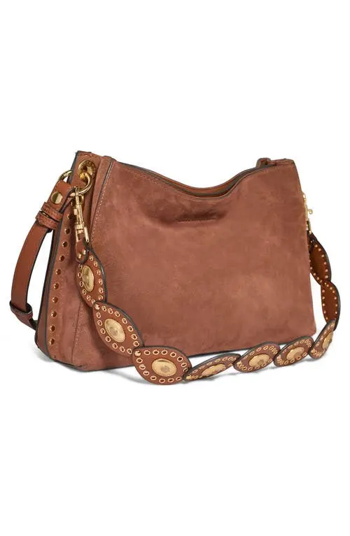 AIMEE Roma Shoulder Bag - Nutshell Suede