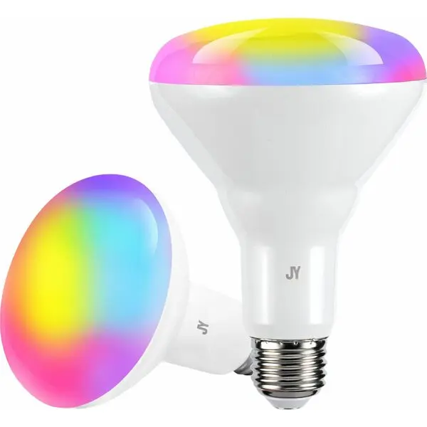 JONATHAN Y Smart Br30 Dimmable Light Bulbdimmable Color Changing Led; Compatible With Alexa And Google Home Assistant - White