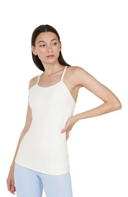 REBODY Dove Cloudlux Bra Tank - Off White