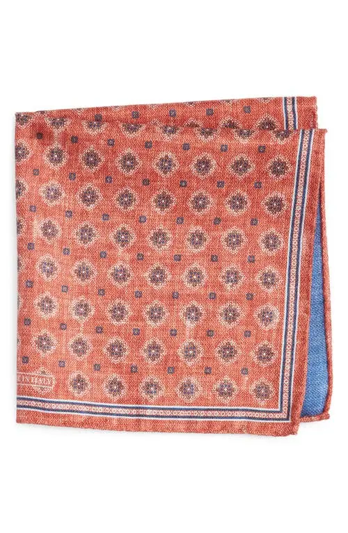 Nordstrom Diamond Medallion Silk Pocket Square