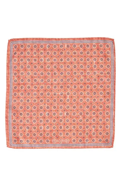 Nordstrom Diamond Medallion Silk Pocket Square