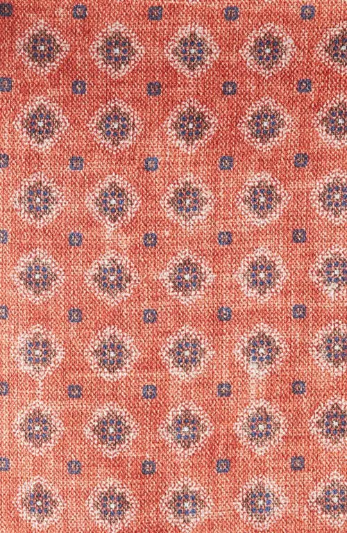 Nordstrom Diamond Medallion Silk Pocket Square