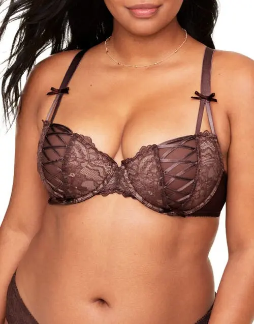 ADORE ME Enny Contour Balconette Bra - Dark Brown
