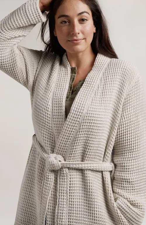 PARACHUTE Gender Inclusive Waffle Knit Cotton Robe - Tan