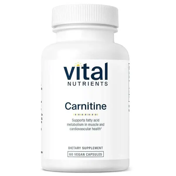 VITAL NUTRIENTS Carnitine 500mg 60 Capsules - One-color