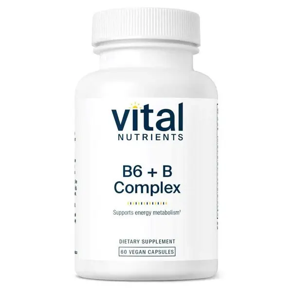 VITAL NUTRIENTS B6 + B-complex 60 Capsules - One-color