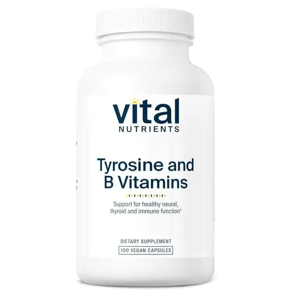 VITAL NUTRIENTS Tyrosine And B Vitamins 100 Capsules - One-color