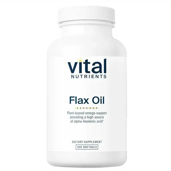 VITAL NUTRIENTS Flax Oil 100 Softgels - One-color