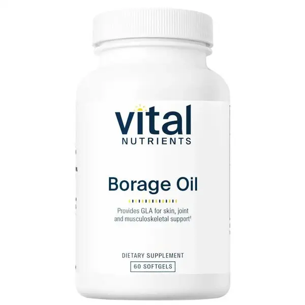 VITAL NUTRIENTS Borage Oil 1000mg 60 Softgels - One-color