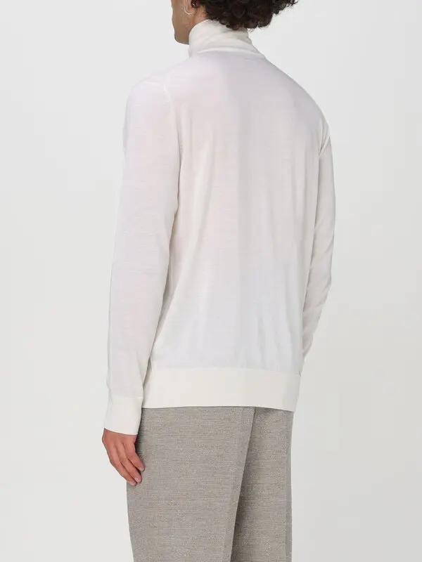 PAOLO PECORA Quarter Zip Sweater - White