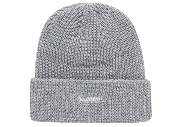 Supreme Loose Gauge Beanie - Heather Grey