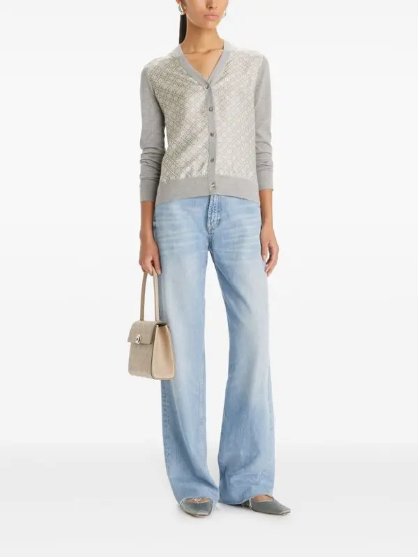 Tory Burch Wool V-neck Cardigan
