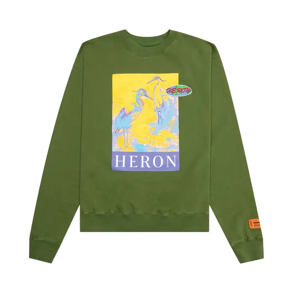 Heron Preston Os Heron Crewneck - Green