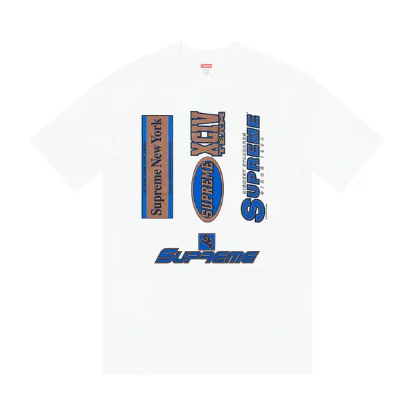 Supreme Multi Logos Tee - White