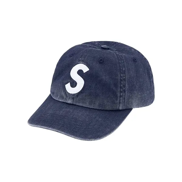 Supreme Pigment Print S Logo 6-panel Cap - Black