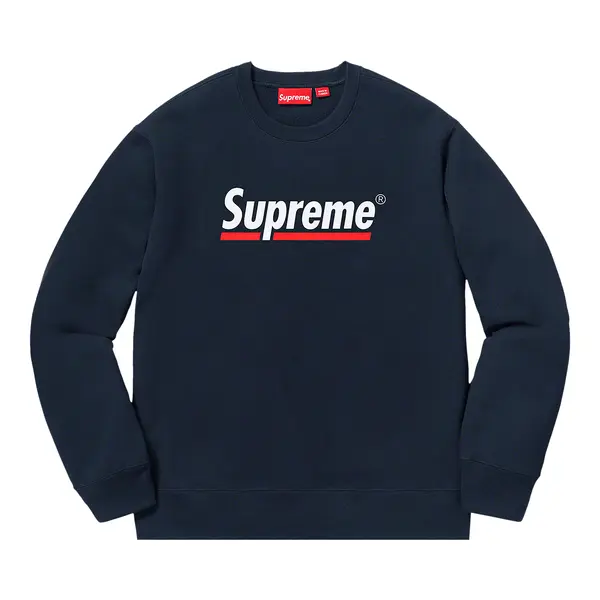 Supreme Underline Crewneck - Blue