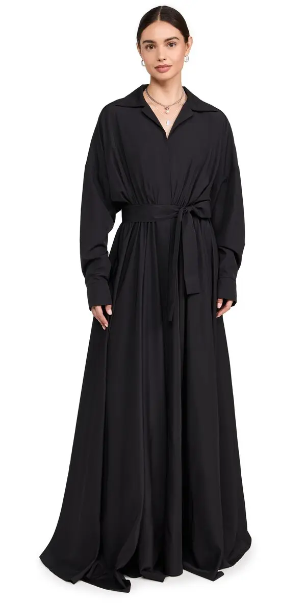 Norma Kamali Super Oversized Flared Shirt Dress