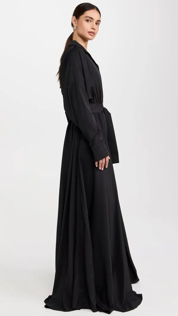 Norma Kamali Super Oversized Flared Shirt Dress